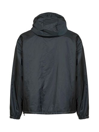 Prada Mens Jacket Re-Nylon Forest Green-Black Recycled Polyamide Bomber