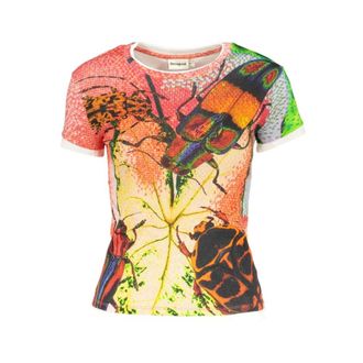 Desigual Femme, Tops, Multicolore, Taille: 36 FR Bugs Lacroix T-Shirt