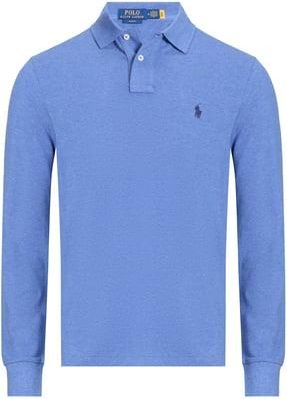 Polo Ralph Lauren Polo slim &agrave; manches longues en maille piqu&eacute; de coton