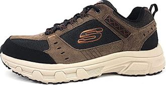 Skechers Mens Oak Canyon Sneakers, Grey (Charcoal/Black Chbk), 13 (48.5 EU)