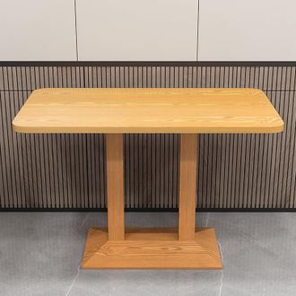Generic Stehtisch, quadratischer Esstisch mit schwarzem Metallgestell, industrielle Bartischplatte aus Holz, hohe Stehtische, K&uuml;chentische in Tresenh&ouml;he f&uuml;r R