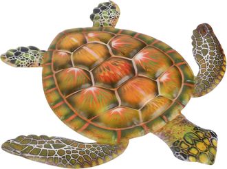 TOPBATHY Metall-Meerschildkr&ouml;te, Wanddekoration, Kunstskulptur, Statue, K&uuml;ste, tropisch, nautisch, Wandschildkr&ouml;te, Metall, Bauernhaus, Schildkr&ouml;te, Wandkunst,