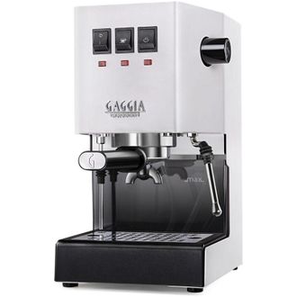 Gaggia Classic Evo machine &agrave; caf&eacute; expresso blanc design &eacute;l&eacute;gant
