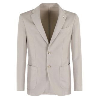 L.B.M. 1911 Leinen-Lyocell-Mischgewebe Hemd - - Jackets - Herren - Beige - 2XL