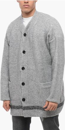 Dolce & Gabbana Wool Blend Cardigan with Patch Pockets Größe M
