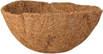 Esschert Design Ersatzeinlage Hanging Basket Ø 25 cm, Höhe 11 cm, Kokoseinlage, Hängekörbchen, Naturkorb