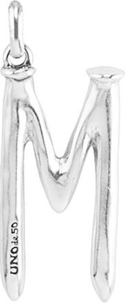 Uno De 50 UNOde50 Sterling Silber überzogener Anhänger Buchstabe M, Taglia unica, Versilberte Metalllegierung, Kein Edelstein