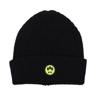 Barrow Luxuri&ouml;se Schwarze Wollstrickm&uuml;tze - - Accessories - Herren - Schwarzk - ONE SIZE