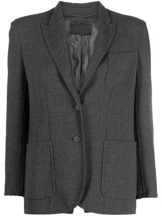 Prada blazer en laine (années 2000) - Gris