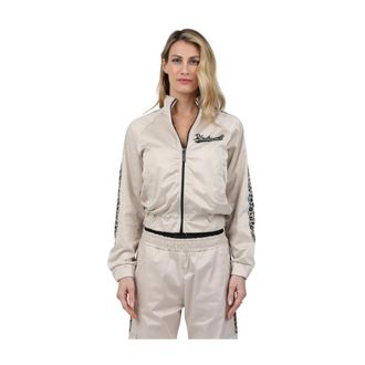 Disclaimer Satin Hoher Kragen Vollrei&szlig;verschluss Sweatshirt - - Jackets - Damen - Beige - XS