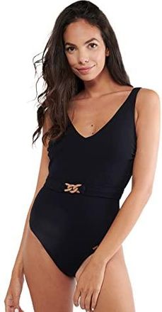 Livia Monte-Carlo MANDINI BREHAT Maillot de Bain Une pièce, Noir, L/40 Femme