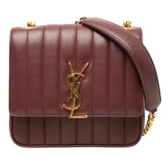 Saint Laurent Sac bandouli&egrave;re Vicky Pre-owned - Femme - Pre-owned - Rouge - Taille: ONE Size