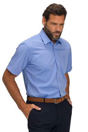 JP1880 Herren große Größen Übergrößen Menswear L-8XL Hemd, Business, bügelfrei, Kentkragen, Halbarm, Comfort Fit, bis 8XL hellblau 4XL 804891700-4XL