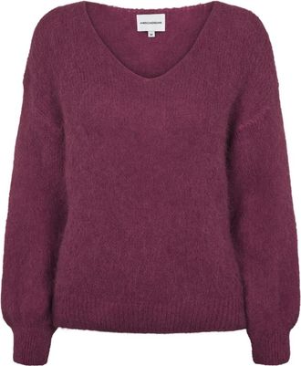 Americandreams Americandreams, Femme, Pulls, Rouge, Taille: 44 FR Milana LS Alpaca Pullover