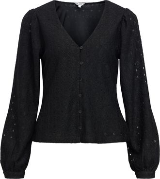 Object Objlaila L/S V-Neck Top Noos