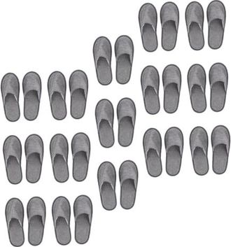 Garneck 15 paires Pantoufles Pliables Antidérapantes pour Invités Unisexes Légères et Pratiques pour Hôtels Salons de Beauté Voyages et Réceptions