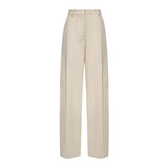 Andamane Femme, Pantalons, Beige, Taille: 36 FR Wide Pantalons
