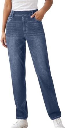 Generic Jean pour Grosse Cuisse Femme Large Vetements Jogpant Ensemble Portefeuille Trou&eacute; Dentelle T&eacute;l&eacute;phone Extra Haut Normale &Eacute;lasthanne Rayure Charpentier 
