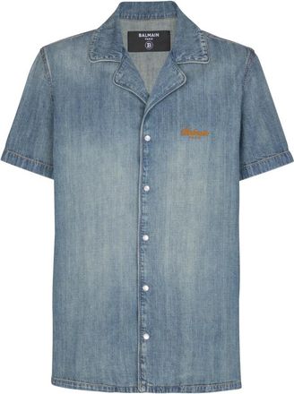 Balmain Denim Pyjama Shirt - - Shirts - Herren - Blau - S