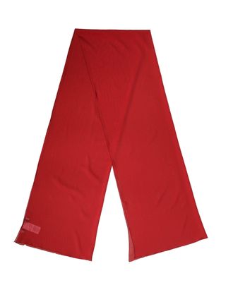 Dolce & Gabbana Red Silk Neck Wrap Shawl Women Stole 200cm X 64cm Scarf Elastane
