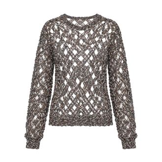 Dolce & Gabbana Rundhals-Strickware - - Knitwear - Damen - Grau - S