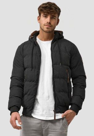 Indicode Winterjacke Herren Adeline Jacke Winter Herrenjacke mit Teddyfutter, gef&uuml;tterte Kapuze