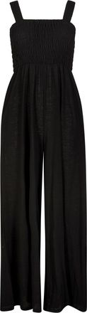 Apricot Wide-Leg Jersey Jumpsuit