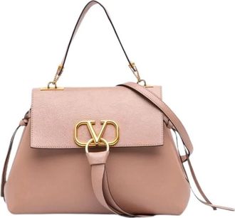 Valentino Sac Vring Pre-owned - Femme - Pre-owned - Beige - Taille: ONE Size