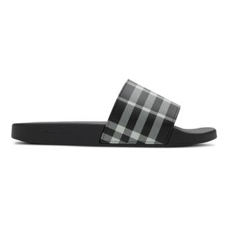 Burberry Check Slides - - Shoes - Herren - Schwarzk - 40 EU