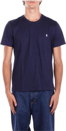 Polo Ralph Lauren Homme, Tops, Bleu, Taille: L T-shirt à col rond
