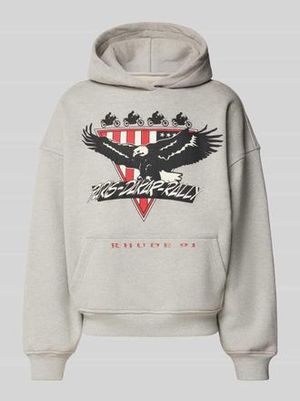 Rhude Oversized Hoodie aus Baumwoll-Mix