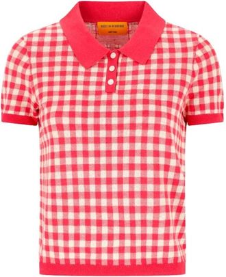 Guest In Residence Femme, Tops, Multicolore, Taille: 40 FR Gingham Shrunken Polo