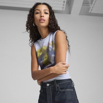 Puma Haut &agrave; motif YONA Femme, Accessoires, Bleu, S