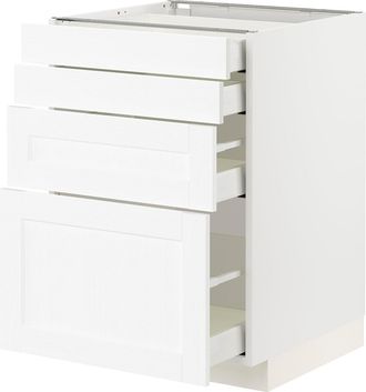IKEA METOD / MAXIMERA Unterschr., 4 Fronten/4 Schubladen