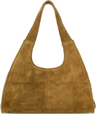 Gimaguas sac porté épaule Maria en daim - Marron