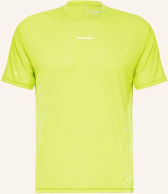 Salomon Laufshirt Sense Aero gelb
