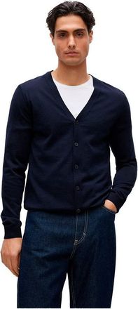BOSS Herren Mardon-L Cardigan aus Schurwolle mit V-Ausschnitt Dunkelblau XXL