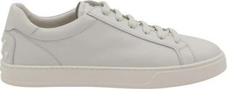 Tod's Tods Low-Top Sneaker - Monochromatic White Sneakers With Textured Heel De - Gr. 7_5 - in Grau - f&uuml;r Damen