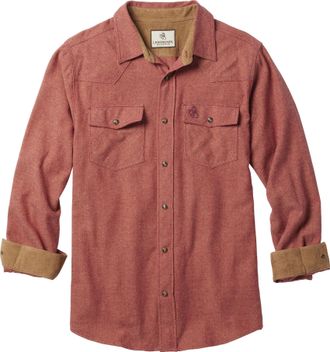 Legendary Whitetails Herren-Flanellhemd im Western-Stil, mit Knopfleiste, aus geb&uuml;rsteter Baumwolle, L