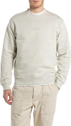 Replay Herren Sweatshirt Regular Fit, Cloud 985 (Beige), 3XL