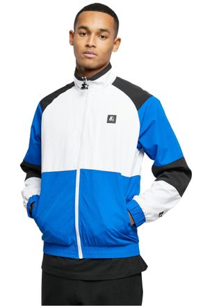 Starter Black Label Herren Starter Color Block Retro Jacket White/cobaltblue/Black, S