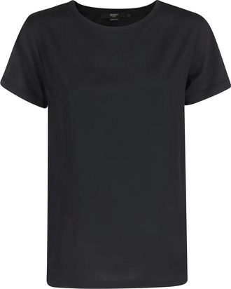 Seventy Femme, Tops, Noir, Taille: 36 FR T-shirt ras du cou
