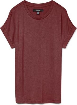 Vero Moda O-Neck Pullover Vmbrianna SS Pull &agrave; col Rond Boo Rep, Pourpre, XL Femme