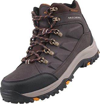 Skechers Homme Relment Daggett Flat-Sheets, Chocolate Synthetic, 43 EU