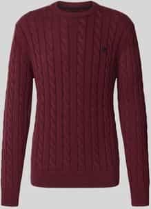 Mc Neal Slim Fit Strickpullover aus reiner Baumwolle