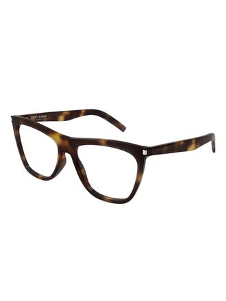 Saint Laurent Eyewear lunettes de vue &agrave; monture dinspiration wayfarer - Marron