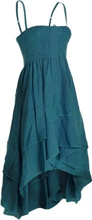 vishes Sommerkleid 2in1 Kleid-Rock Damen Sommer-Kleid Spagetti-Tr&auml;ger Hippie-Rock Elfen, Casual Style