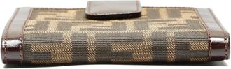 Fendi portefeuille à motif Zucca (1980-1990) - Marron