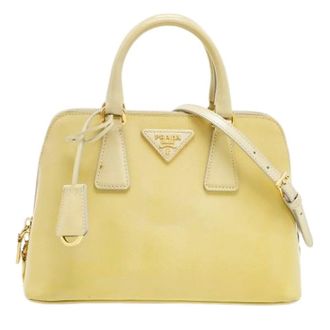 Prada Sac &agrave; main en cuir Pre-owned - Femme - Pre-owned - Jaune - Taille: ONE Size