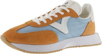 Victoria Low-Top Cosmos Nylon & Farbige & Spaltleder Teile & Gezahnte Sohle 1134100 für Damen Azul 37